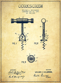 Corkscrew Patents | Wine History Project of San Luis Obispo County
